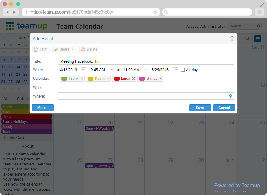 Teamup, il calendario per team più semplice che c'è - Toolperstartup