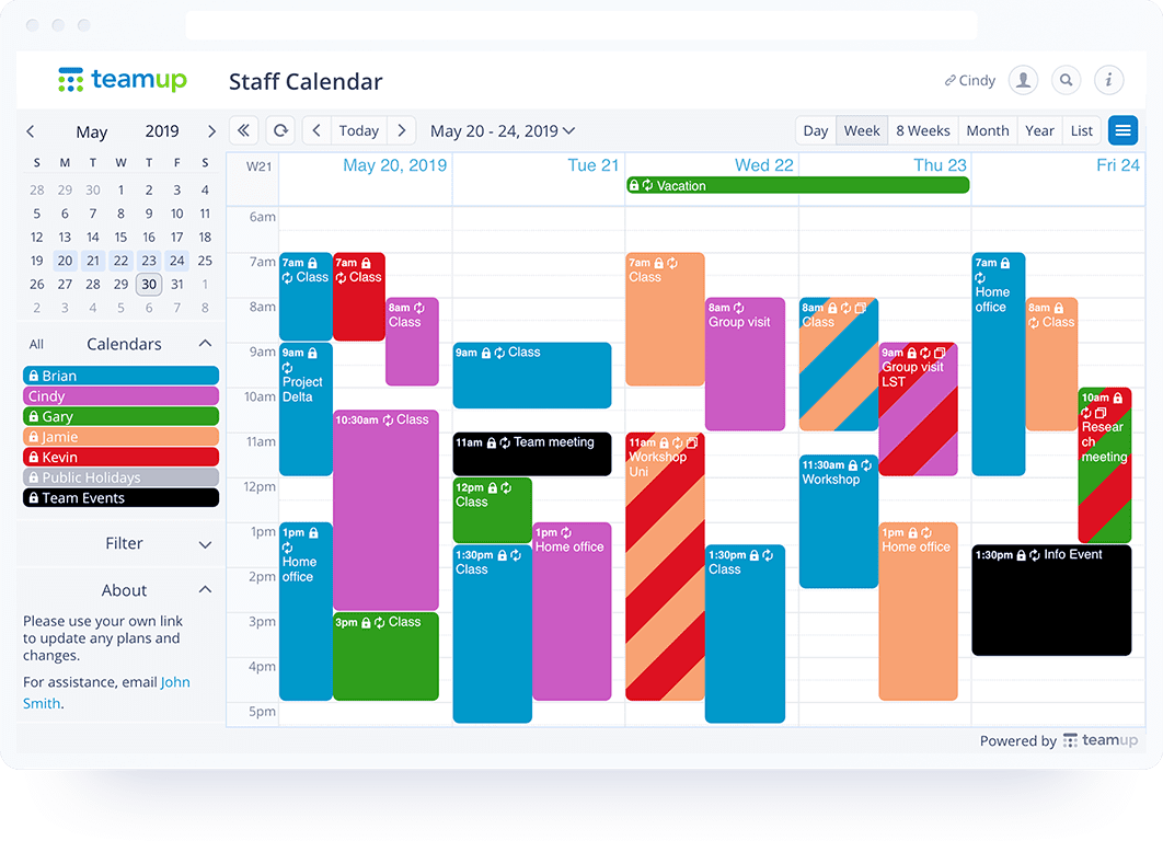 Organize Teams Teamup Calendar Shared Online Calendar For Groups