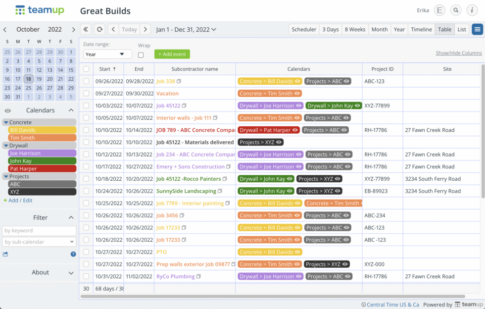 Crew Scheduling with Customizable Views: A Practical Guide - Teamup.com