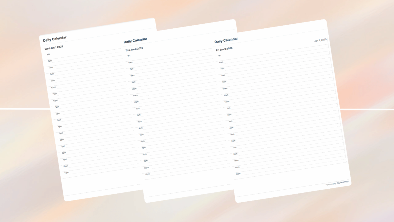 2025 Blank Calendars: Download and Print for Easy Organization - Teamup.com