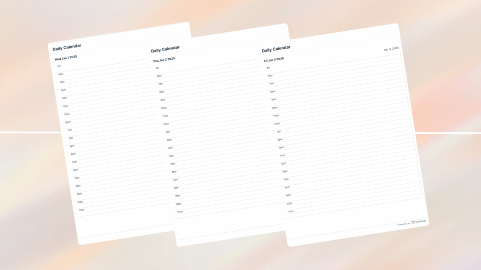 2025 Blank Calendars: Download and Print for Easy Organization - Teamup.com