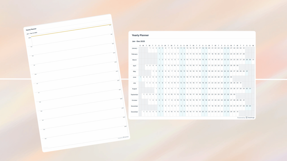 2025 Blank Calendars: Download and Print for Easy Organization - Teamup.com