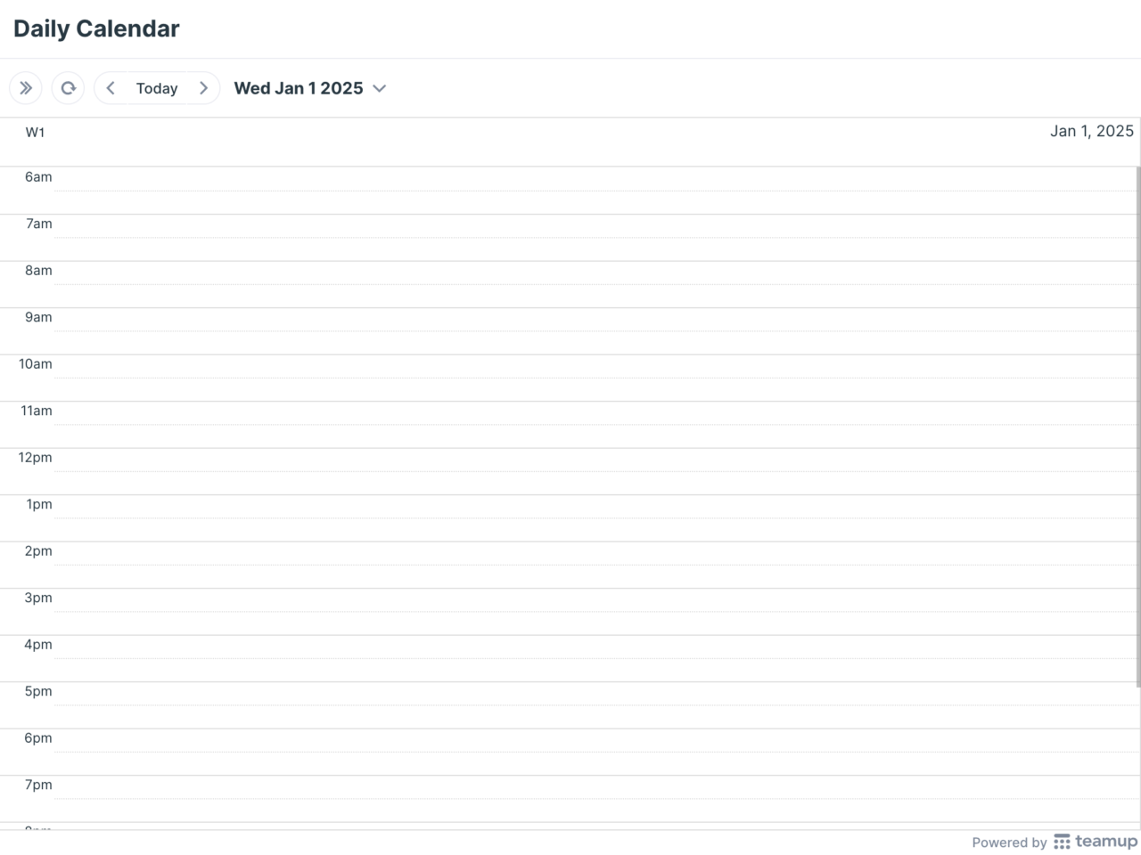 Daily calendar templates - Teamup.com