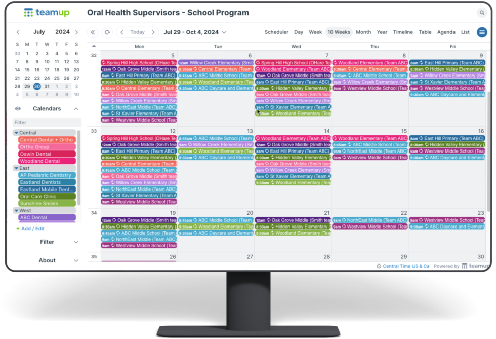 The calendar view that works for you - Teamup.com