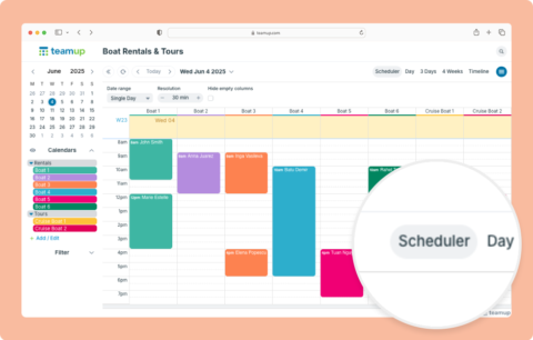 Set the Default Calendar View - Teamup.com