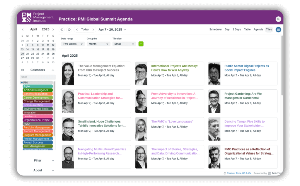 The calendar view that works for you - Teamup.com