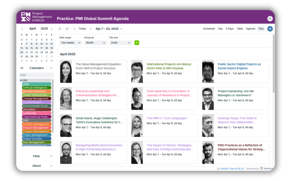 The calendar view that works for you - Teamup.com