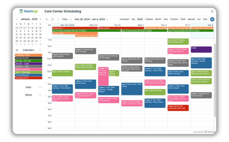 The calendar view that works for you - Teamup.com