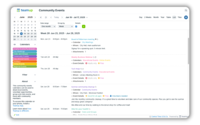 The calendar view that works for you - Teamup.com