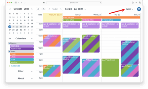 See Only Weekdays On Your Calendar - Teamup.com
